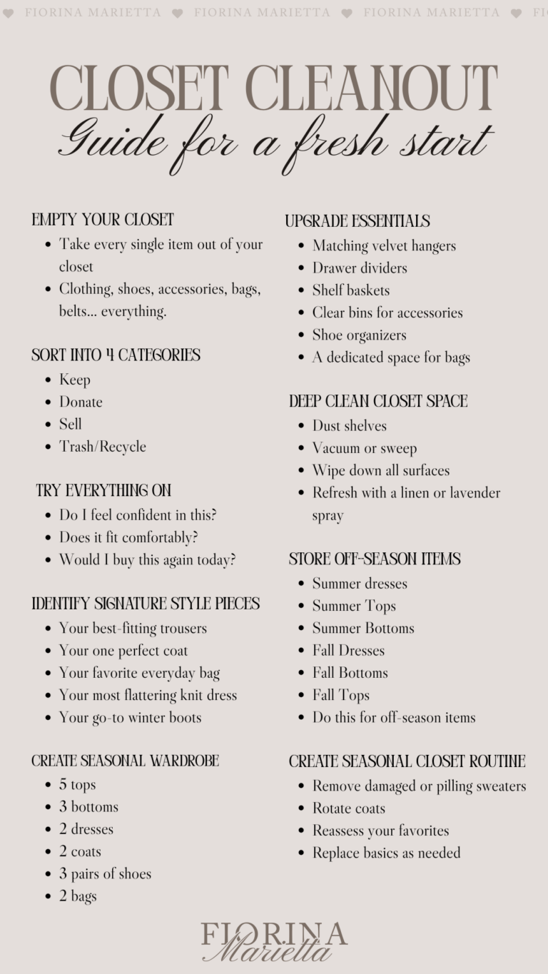 How to Declutter, Organize & Refresh Your Wardrobe